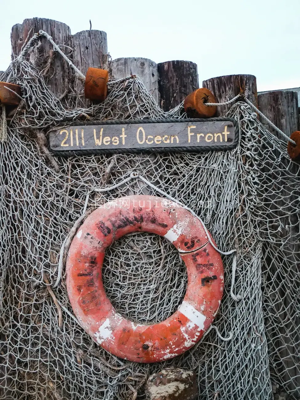 西海岸2111号救生圈渔网海洋主题摄影图下载-正版图片编号439943-图界网